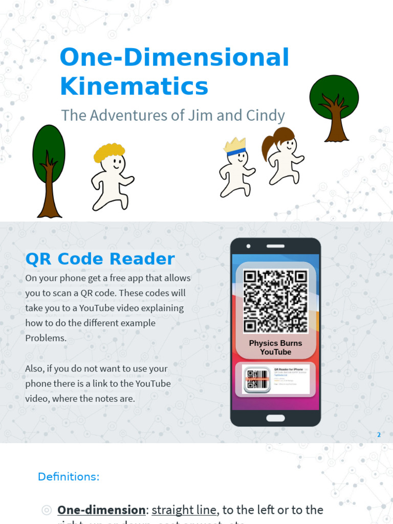 One Dimensional Kinematics Presentation | PDF | Euclidean Vector | Velocity