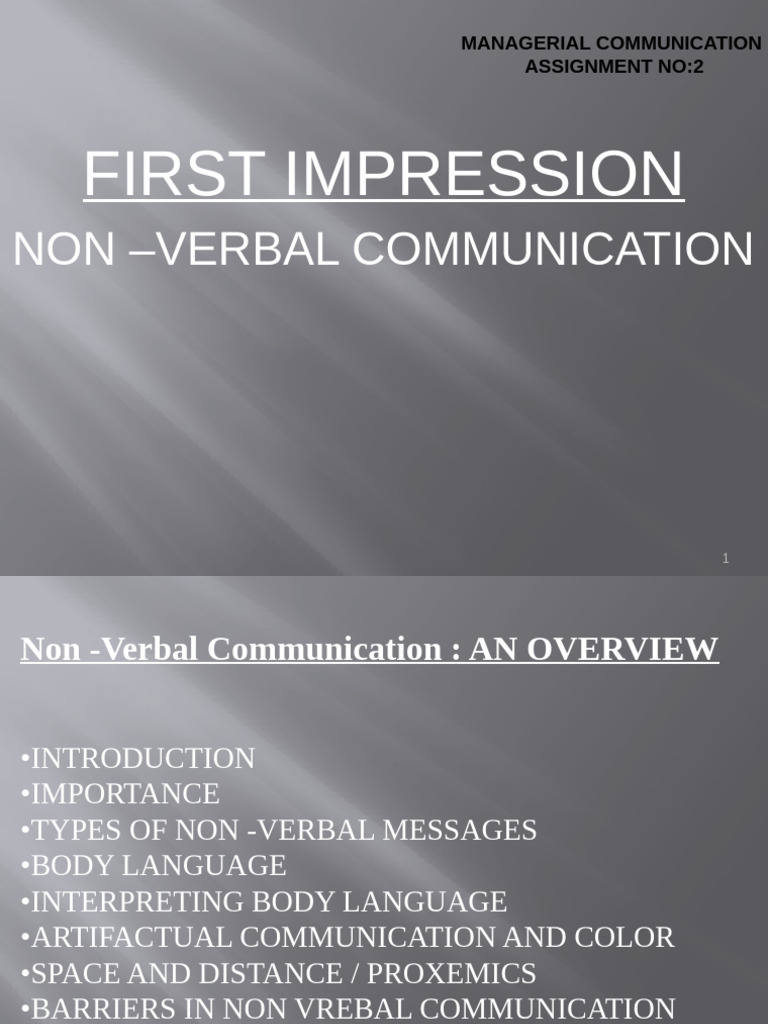 BODY - LANGUAGE Non Verbal Comm | PDF | Nonverbal Communication | Body Language