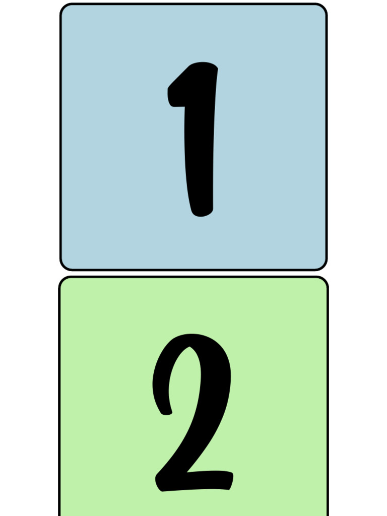 Numbers 1 To 100 Square Flashcards | PDF