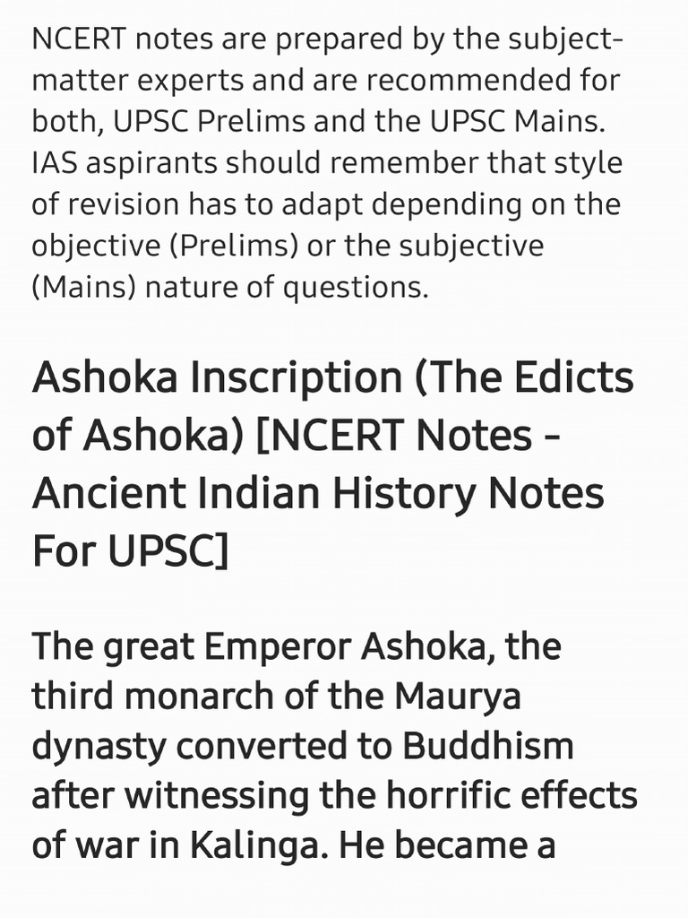 Ashoka Inscription | PDF
