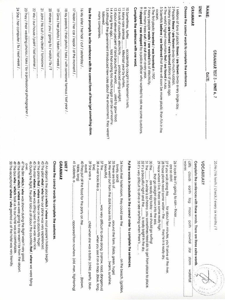 Grammar 3 | PDF