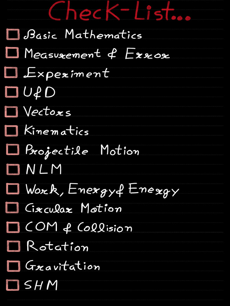Checklist | PDF