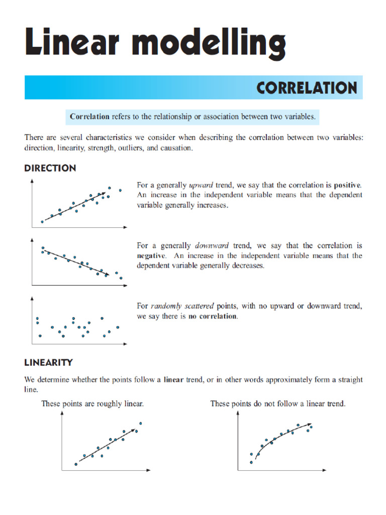 Chapter 21 Notes Linear Modelling | PDF