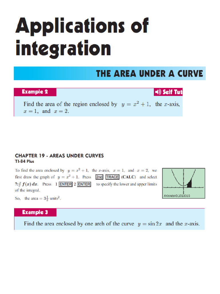 Chapter 19 Notes Applications of Integration | PDF