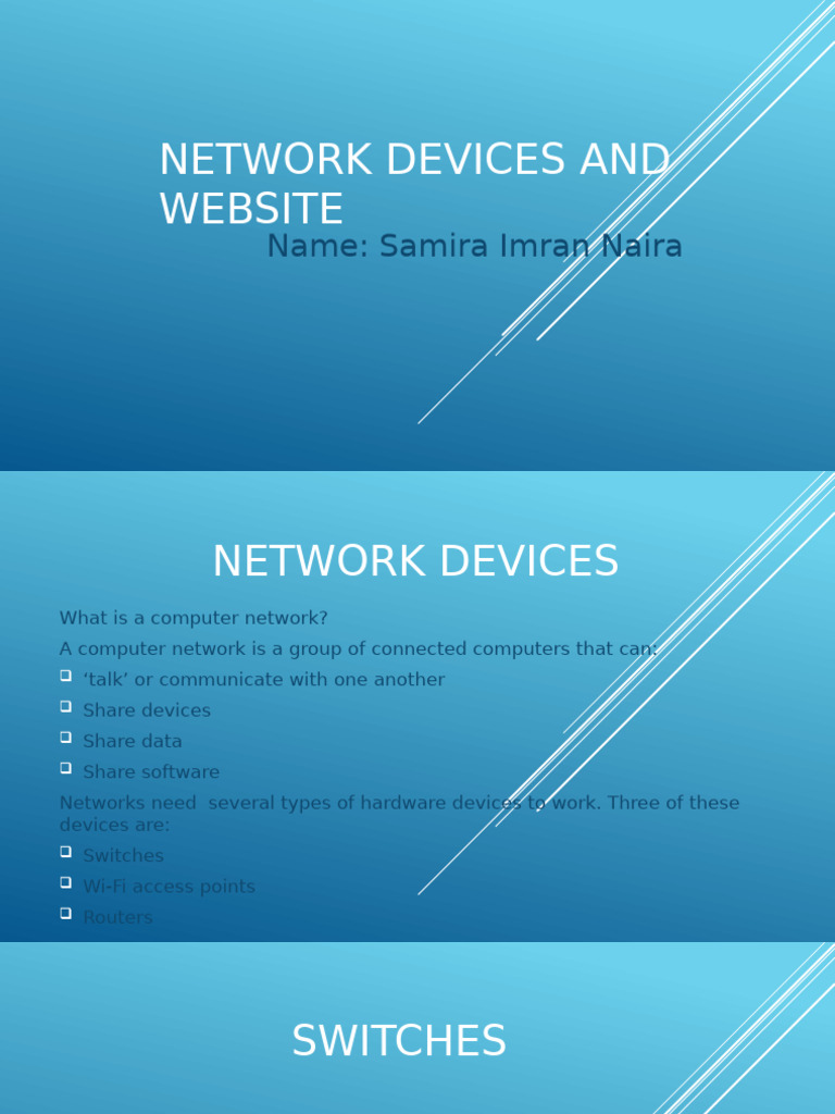Understanding Network Devices and Websites | PDF