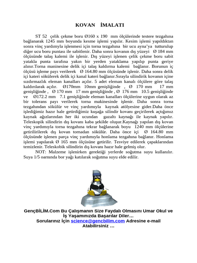 Kovan İmalatı | PDF