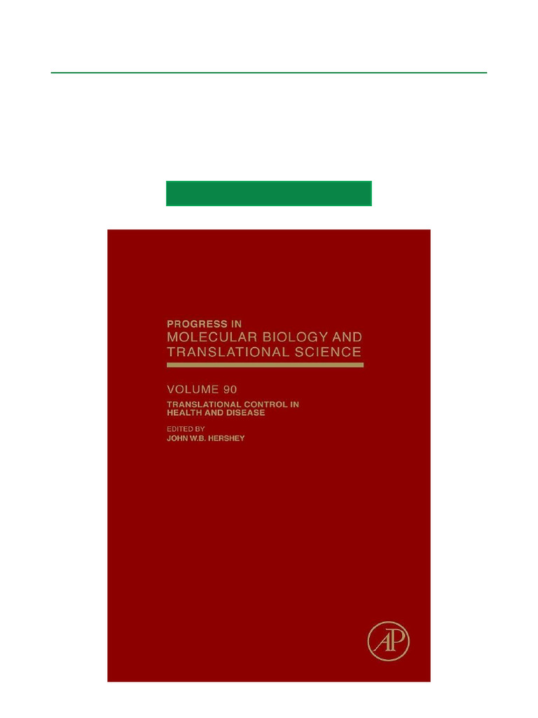 Translational Control in Health and Disease High-Resolution PDF ...