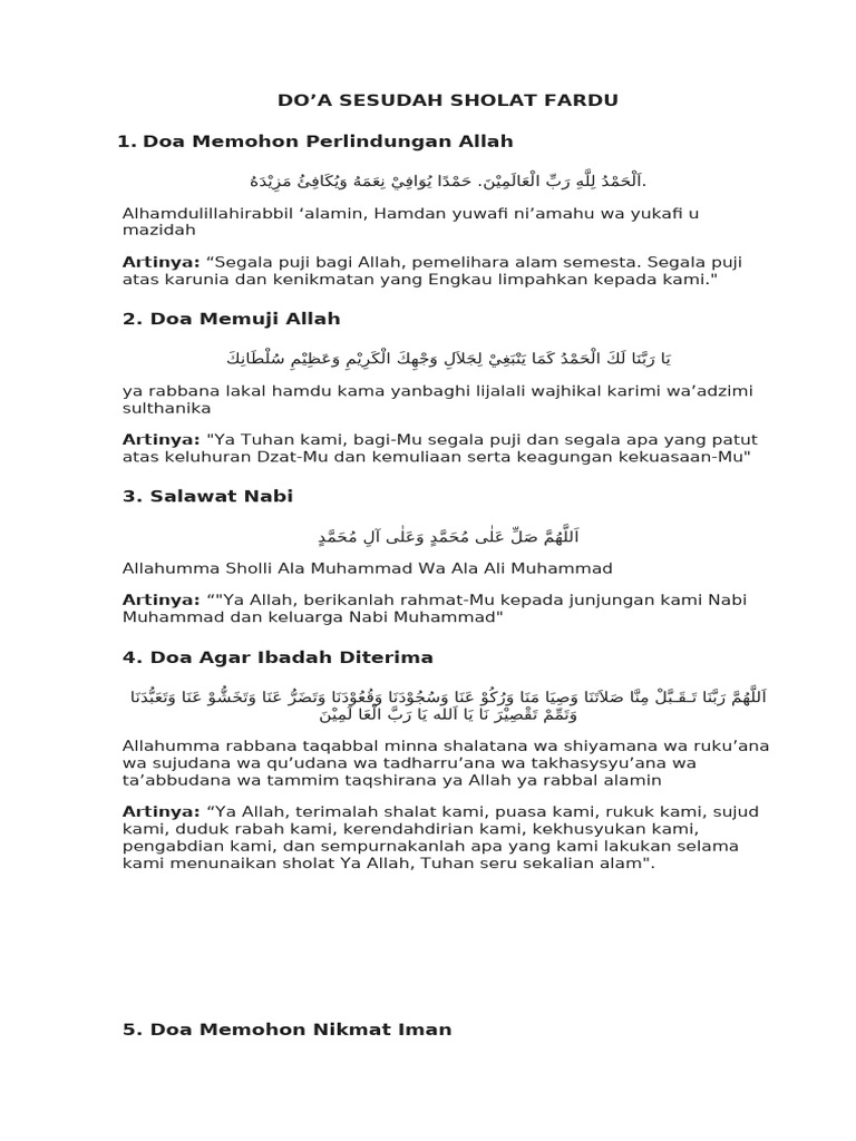 Zikir Dan Do'a | PDF