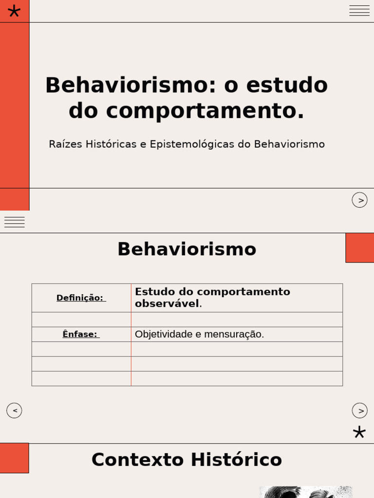 História e Epistemologia Do Behaviorismo | PDF | Comportamento | Behaviorismo