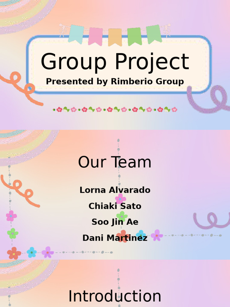 Group Project: Presented by Rimberio Group | PDF