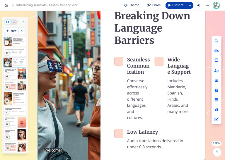 Introducing Translate Glasses See The World, Understand The World Gamma ...