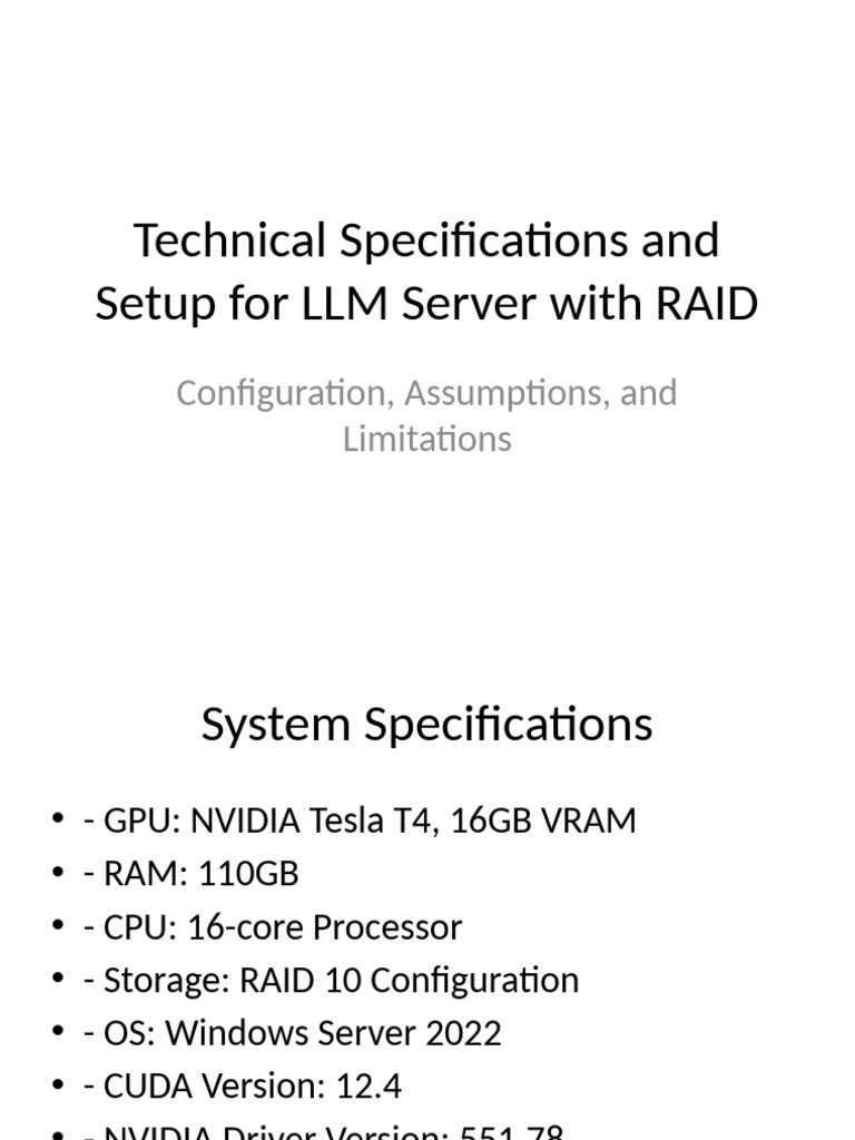 LLM_Server_Setup_and_Specifications | PDF