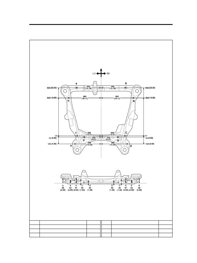 Front Frame Standard Hole Dimensions | PDF