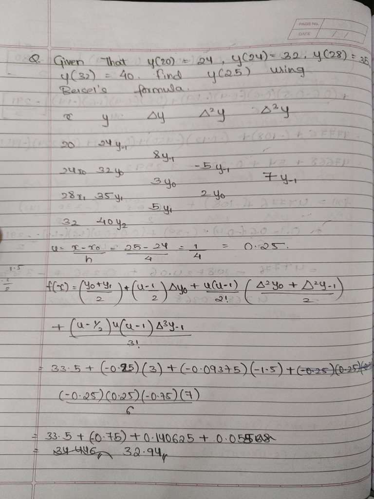 Besel and Trapezium Rule | PDF