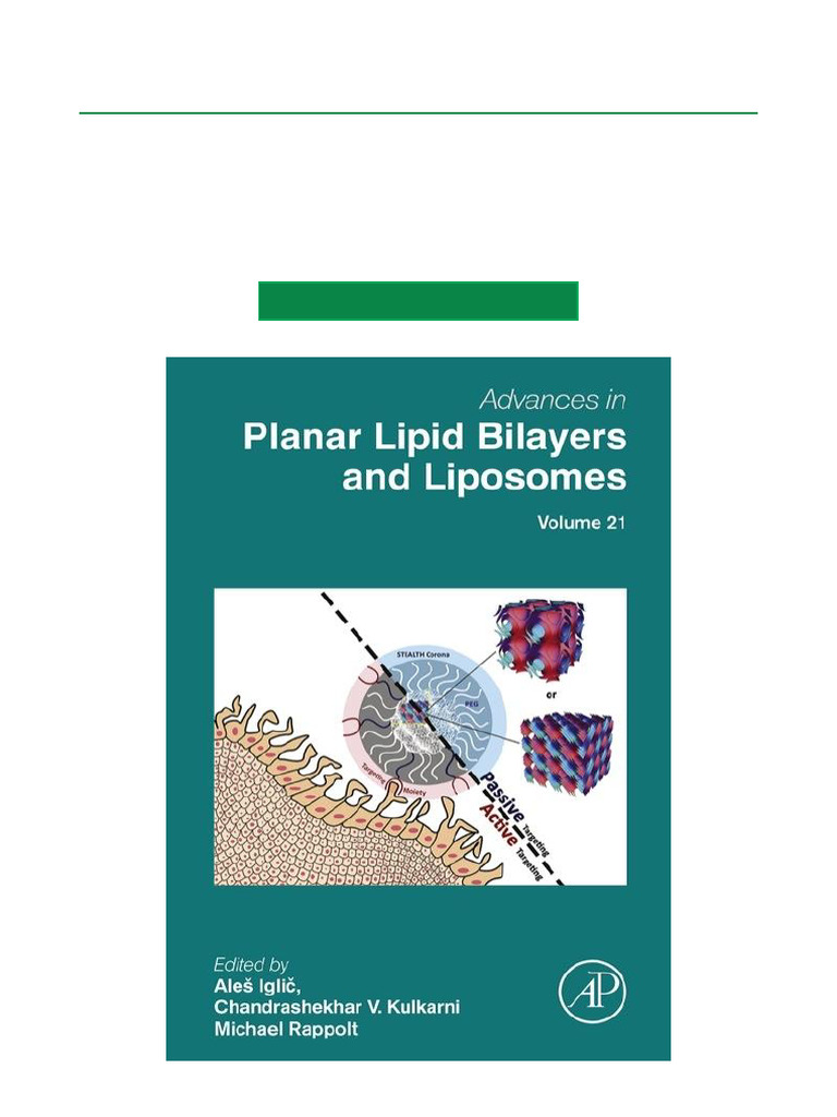 Advances in Planar Lipid Bilayers and Liposomes All Format Download ...