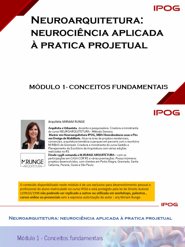SLIDES MÓDULO 1 -Miriam Runge-IPOG-EAD | PDF | Psicologia | Ciências comportamentais