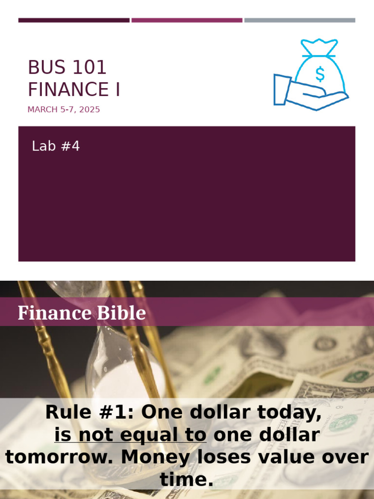 Lab 4 - Finance 1 | PDF
