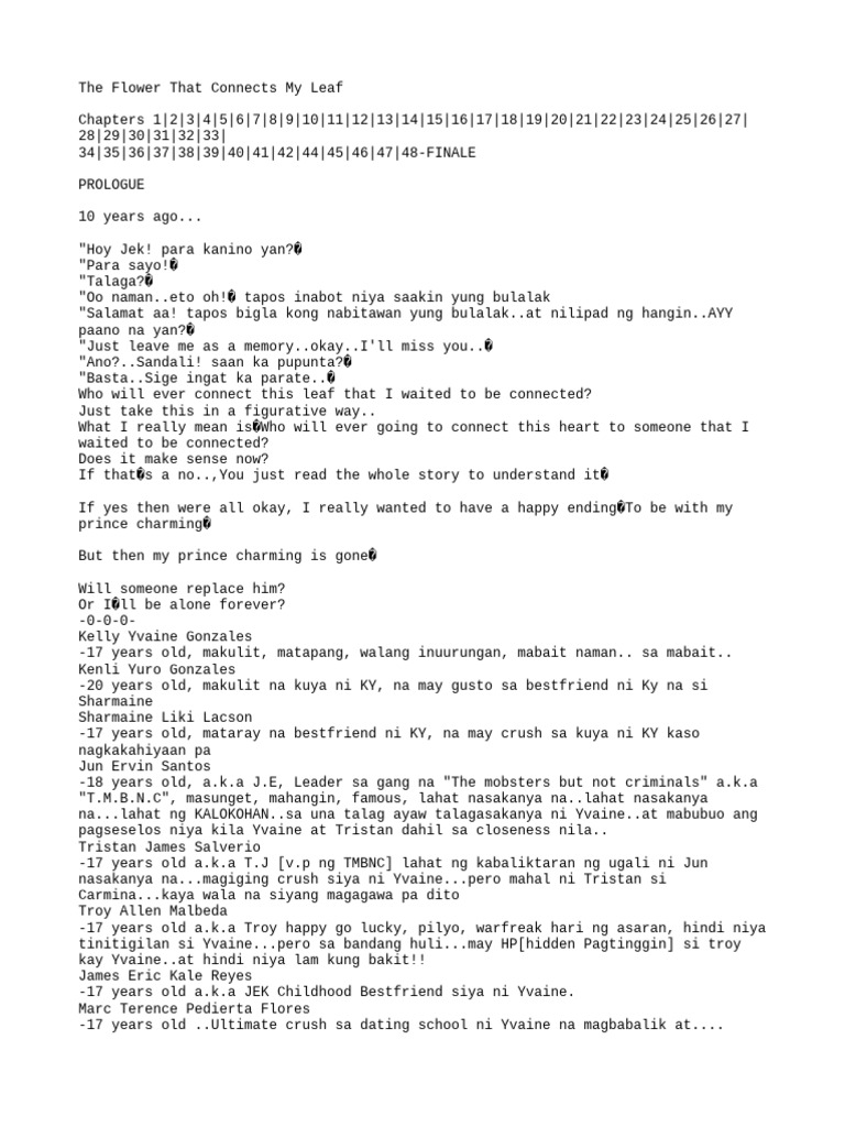 The Flower Connects My Leaf | PDF