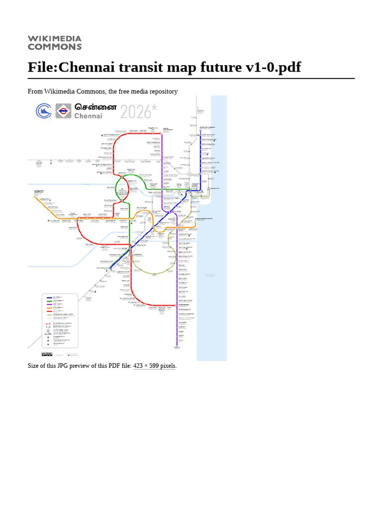 File Chennai Transit Map Future v1-0 PDF | PDF | Creative Commons ...