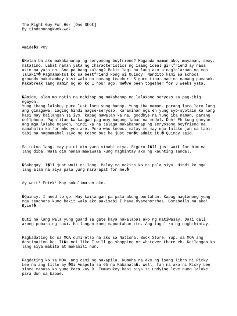 The Right Guy For Her | PDF