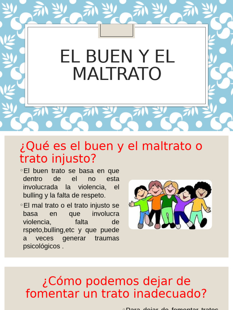 El Buen y El Maltrato | PDF