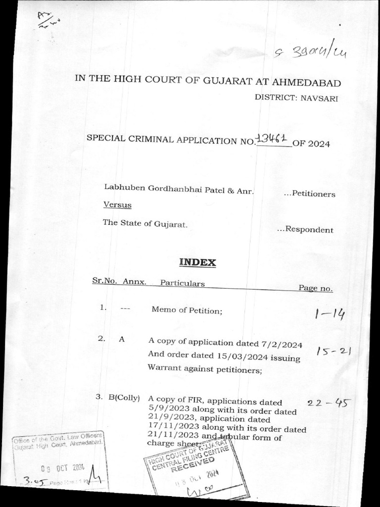 Scra No 13461 of 2024 | PDF
