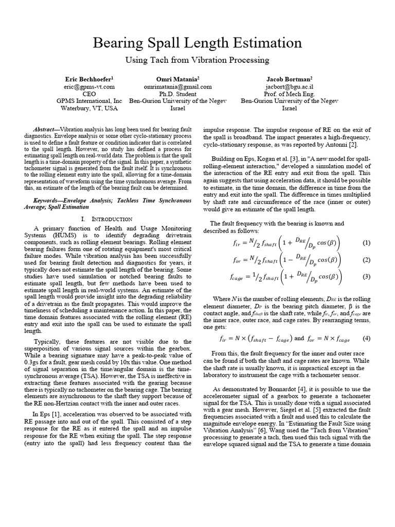 SpallLength Rev1 | PDF | Sampling (Signal Processing) | Bandwidth (Signal Processing)