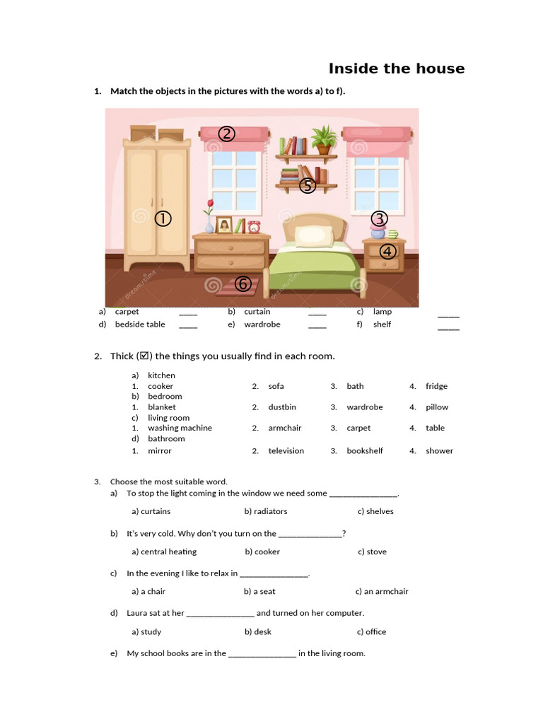 House Worksheet Templates Layouts 134432 | PDF