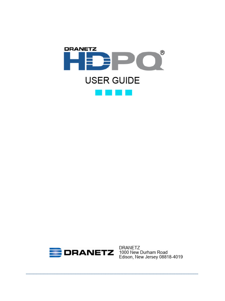 Guide d'utilisation Dranetz HDPQ | PDF | Informatique | Électrotechnique