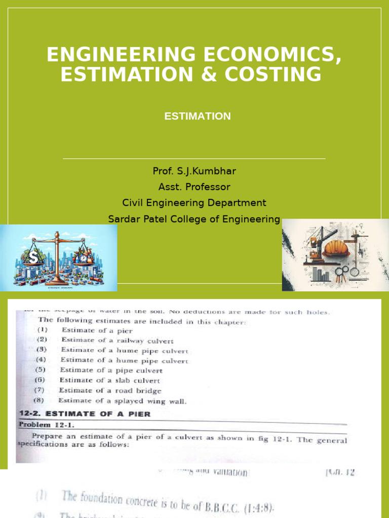 Lect 7 Estimation & Costing - CULVERT | PDF