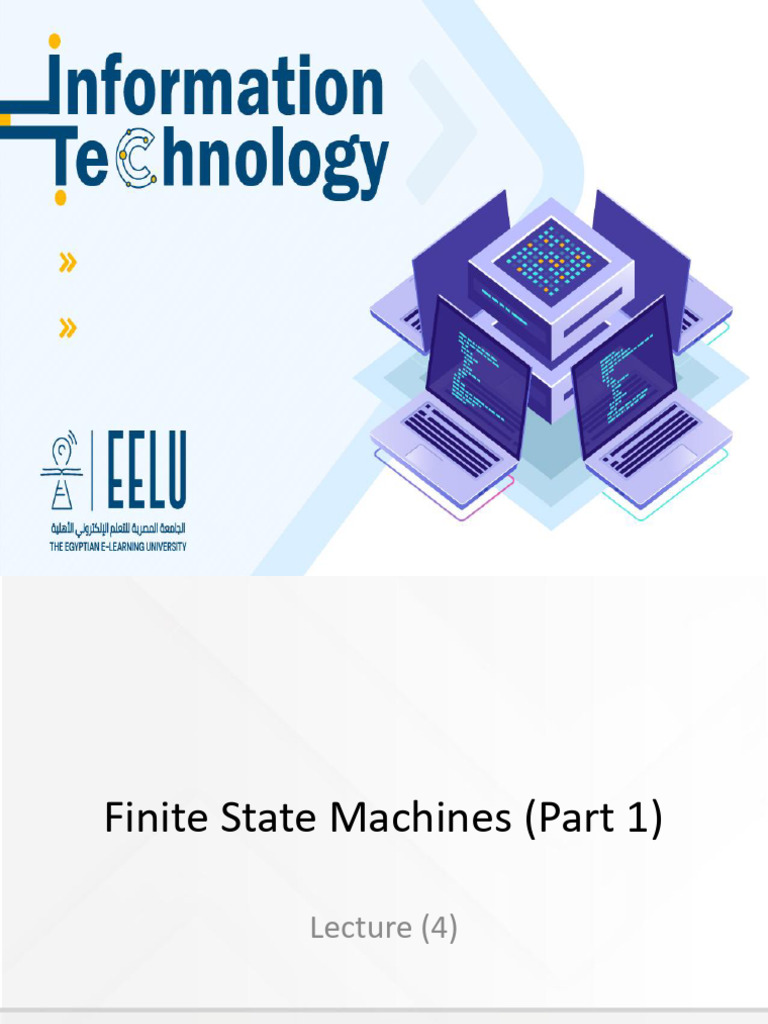 4-Finite State Machines_part1 | PDF | Theoretical Computer Science | Models Of Computation