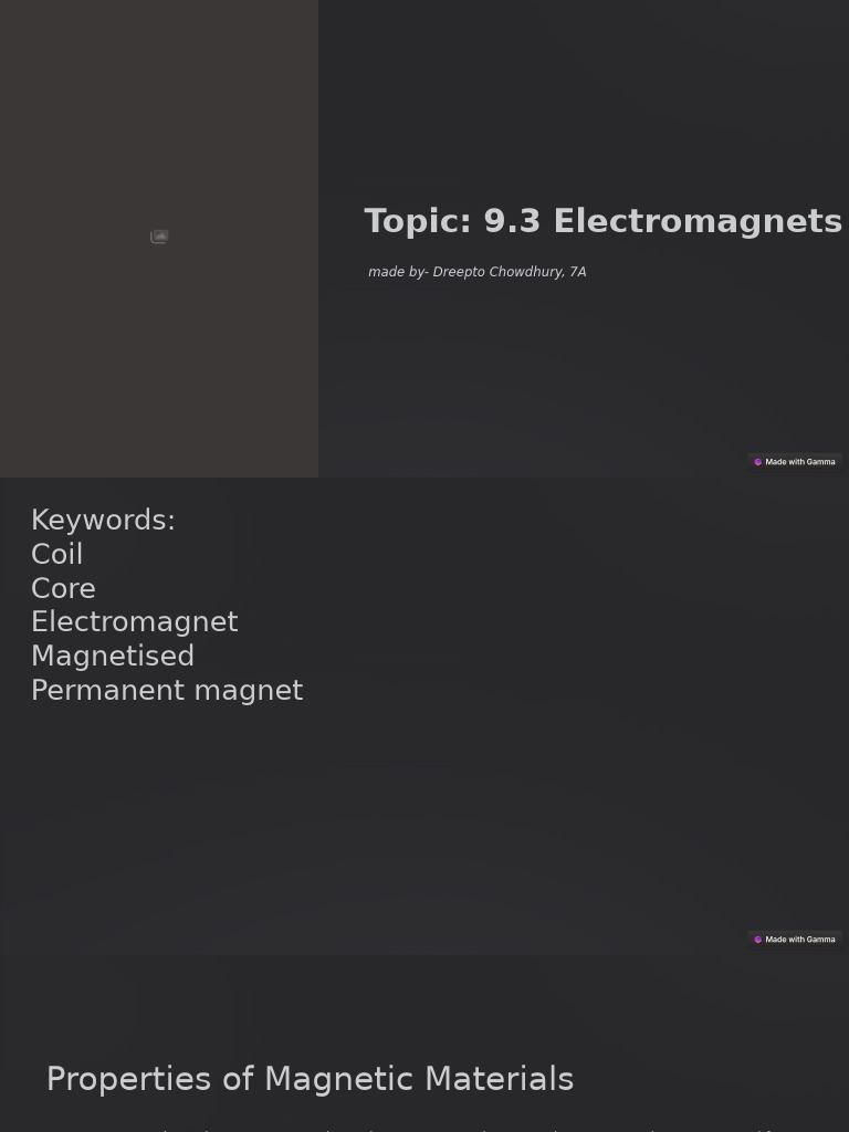 Topic 93 Electromagnets | PDF | Magnet | Magnetism