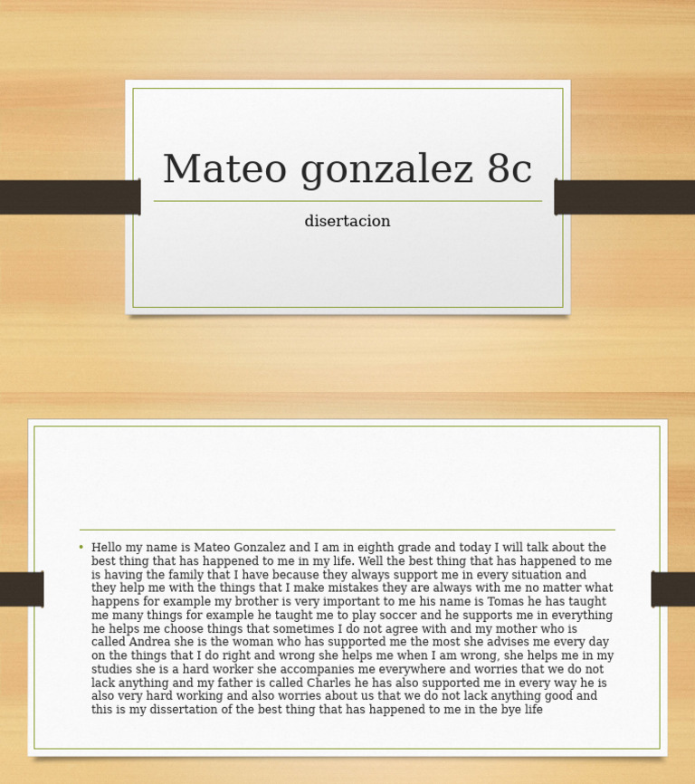 Mateo Gonzalez 8c | PDF