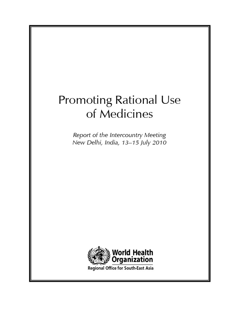 Promoting Rational Use of Medicines | PDF | Over The Counter Drug ...