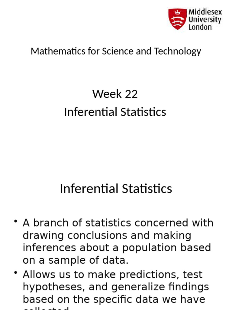 C22 Inferential Statistics Dxb (3) | PDF | Statistics | Analysis Of Variance