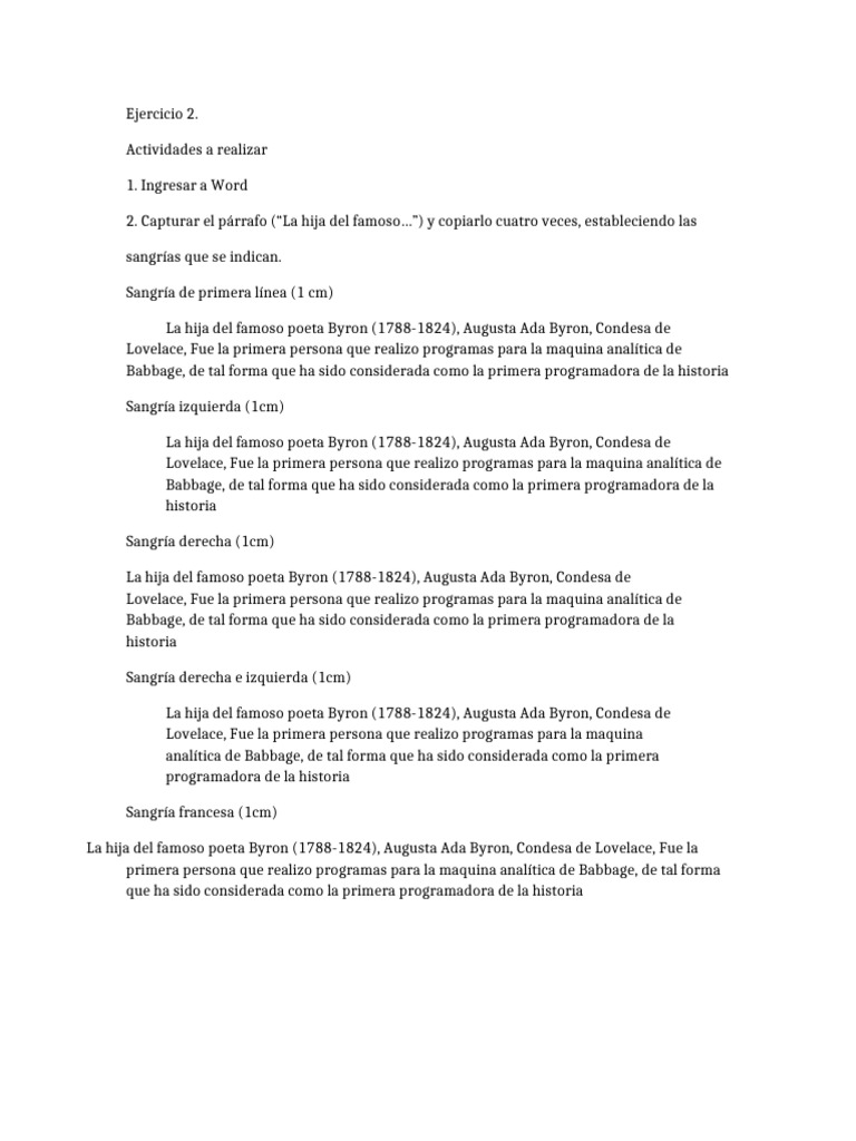 Ejercicio 2 FINAL - Docx NORMIE | PDF