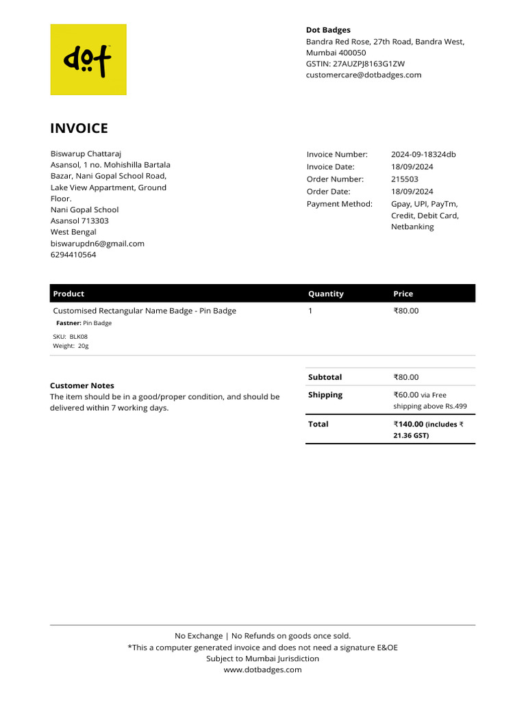 Invoice 2024 09 18324db | PDF