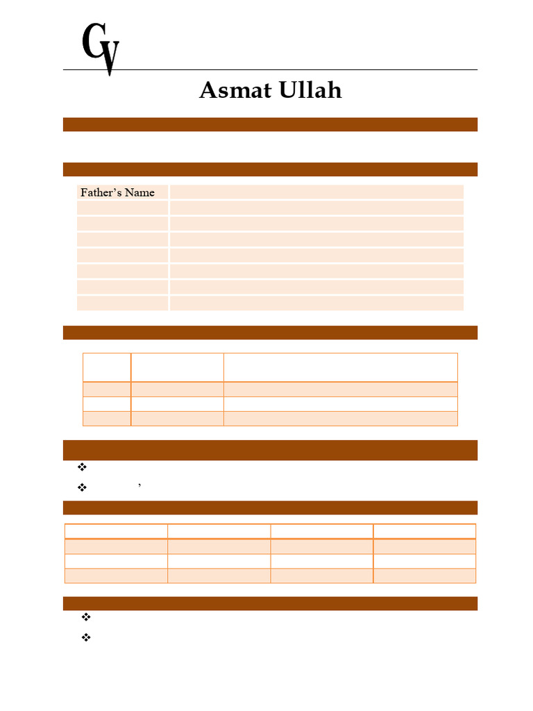 Asmat Ullah CV .. | PDF