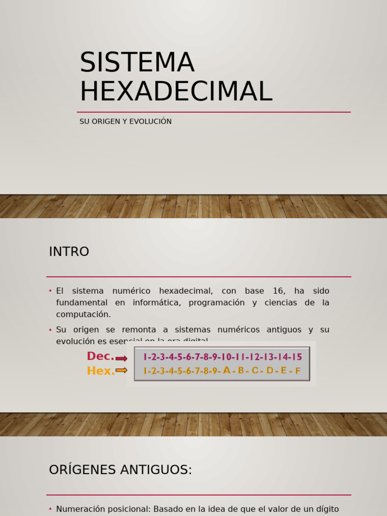 Sistema Hexadecimal Expocición | PDF