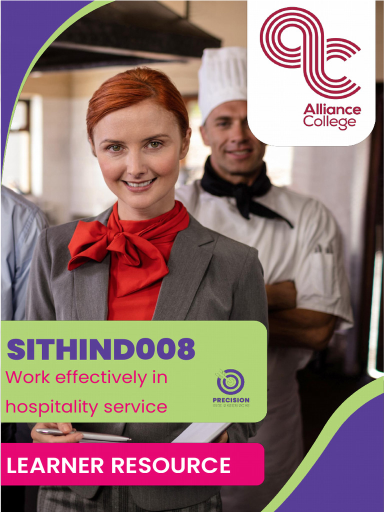 SITHIND008 learner resource V2 Alliance | PDF | Copyright | Learning