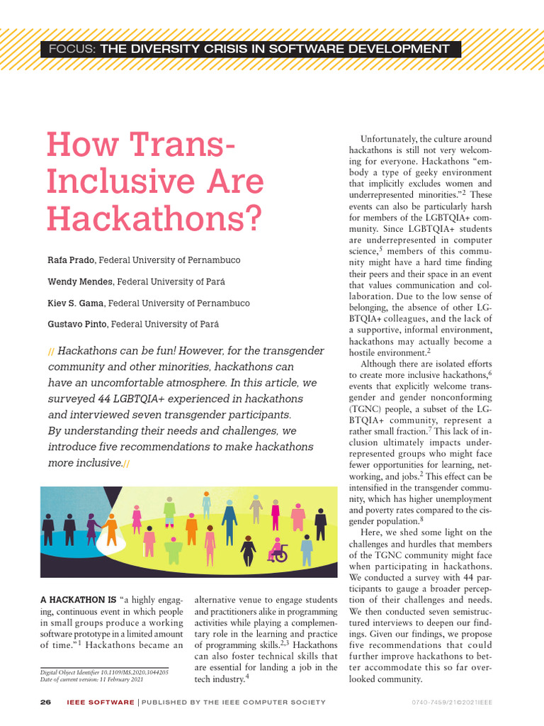 How_Trans-Inclusive_Are_Hackathons | PDF | Transgender | LGBTQIA+ Studies