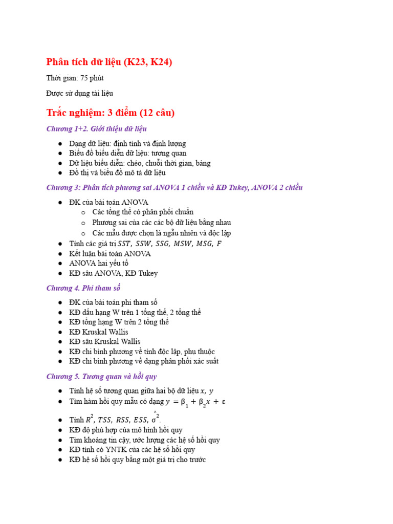 On Tap Cuoi Ky PTDL CT5 | PDF