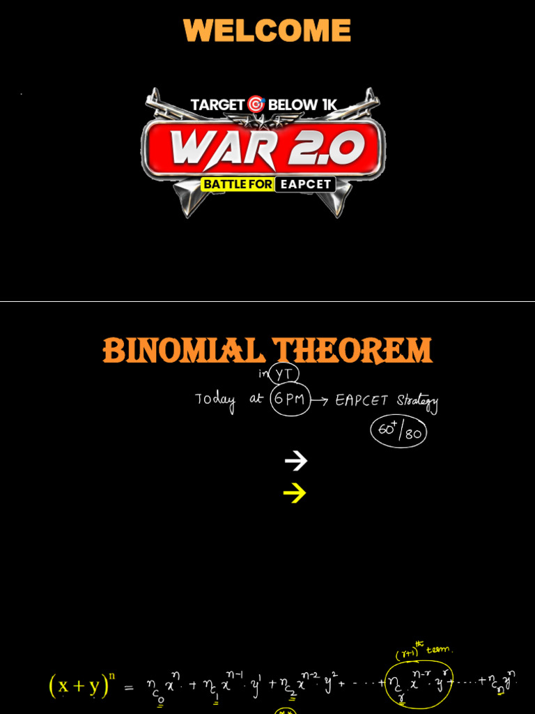 Binomial Therom | PDF