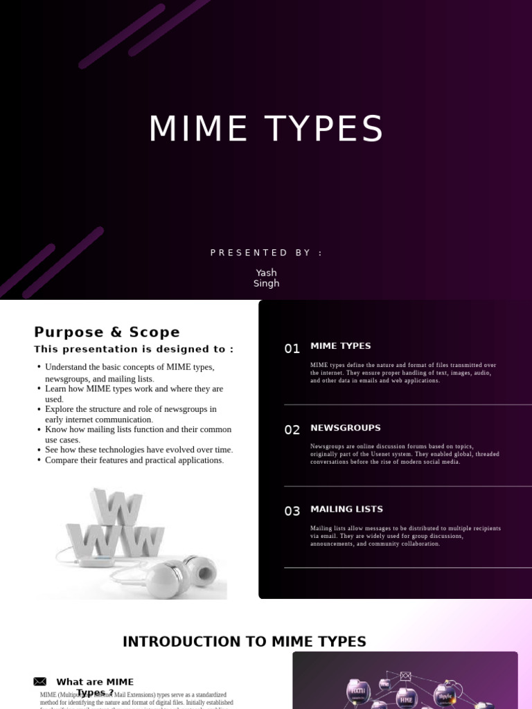 MIME, Mailing List and Newsgroups | PDF | Html | World Wide Web