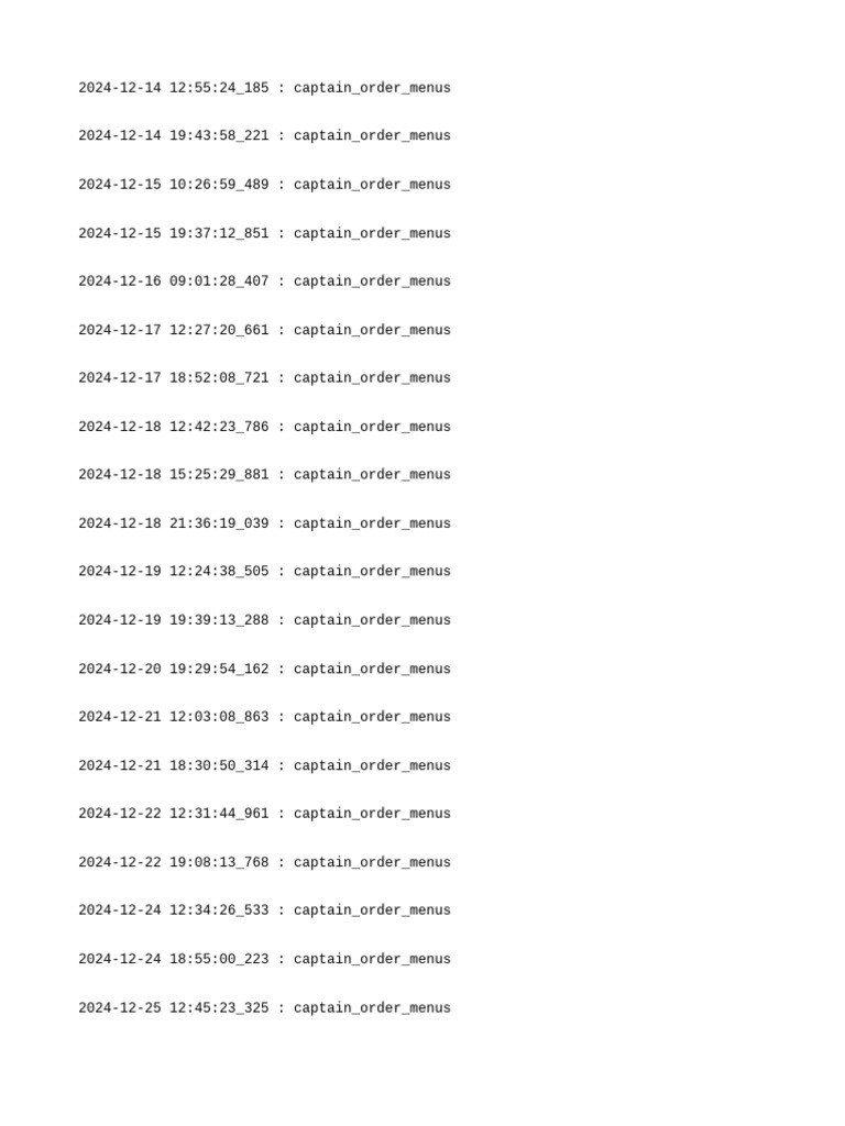 PP Captain Logs | PDF