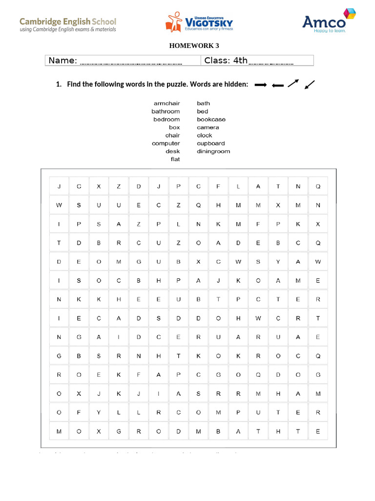 Homework 3 Fourth Grade | PDF
