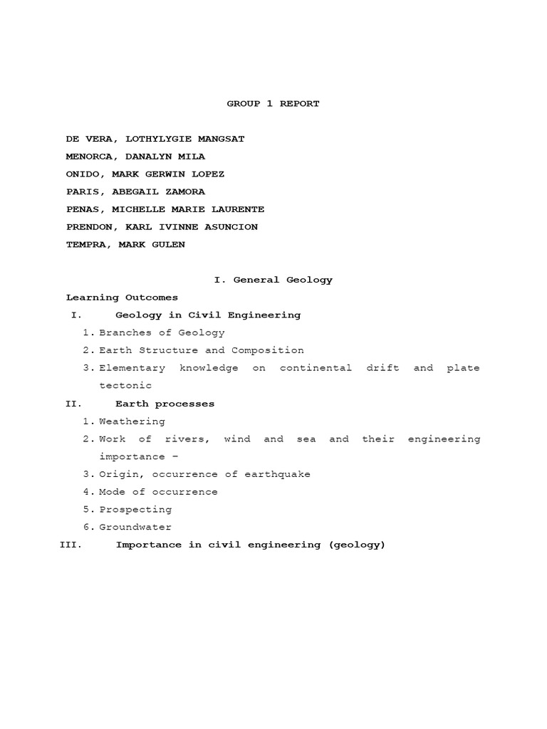 General Geoloy Handouts | PDF | Plate Tectonics | Aquifer