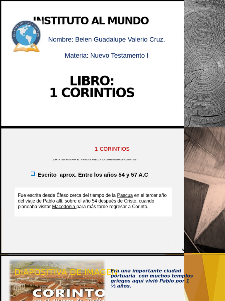 1 Corintios 2 | PDF | Primera epístola a los corintios | Pablo el apóstol