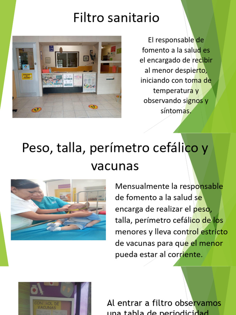 Filtro Sanitario y Alimentación en Guarderías | PDF
