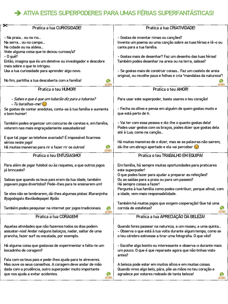Ativar Superpoderes Ferias | PDF